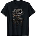 Black Rose Flower Botanist Garden Flower Black Rose T-Shirt - Walmart.com