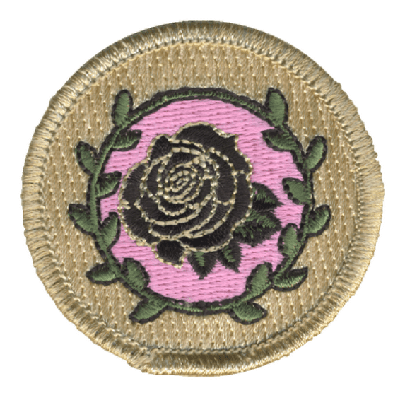 Black Rose Patrol Patch (Sew-on) - ClassB - Walmart.com