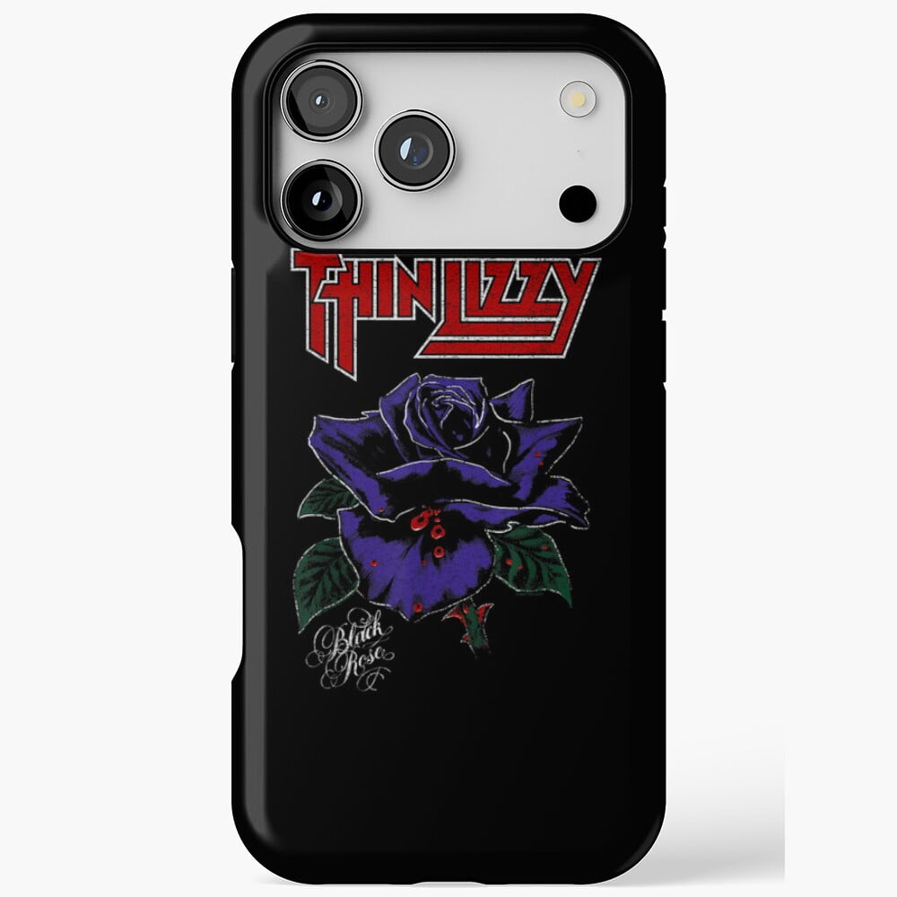 Black Rose Rock Classic Music Art Phone Case 17 16 15 14 13 12 11 Pro ...