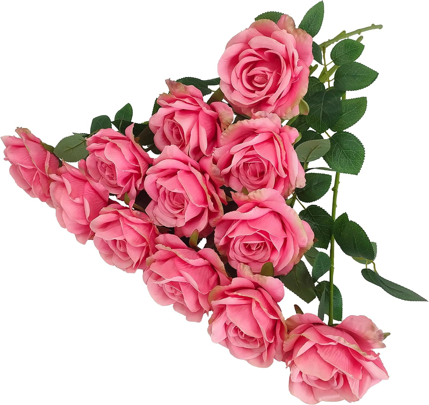 Black Roses Artificial Flowers Bulk,12 Pcs Fake Black Silk Flowers for ...