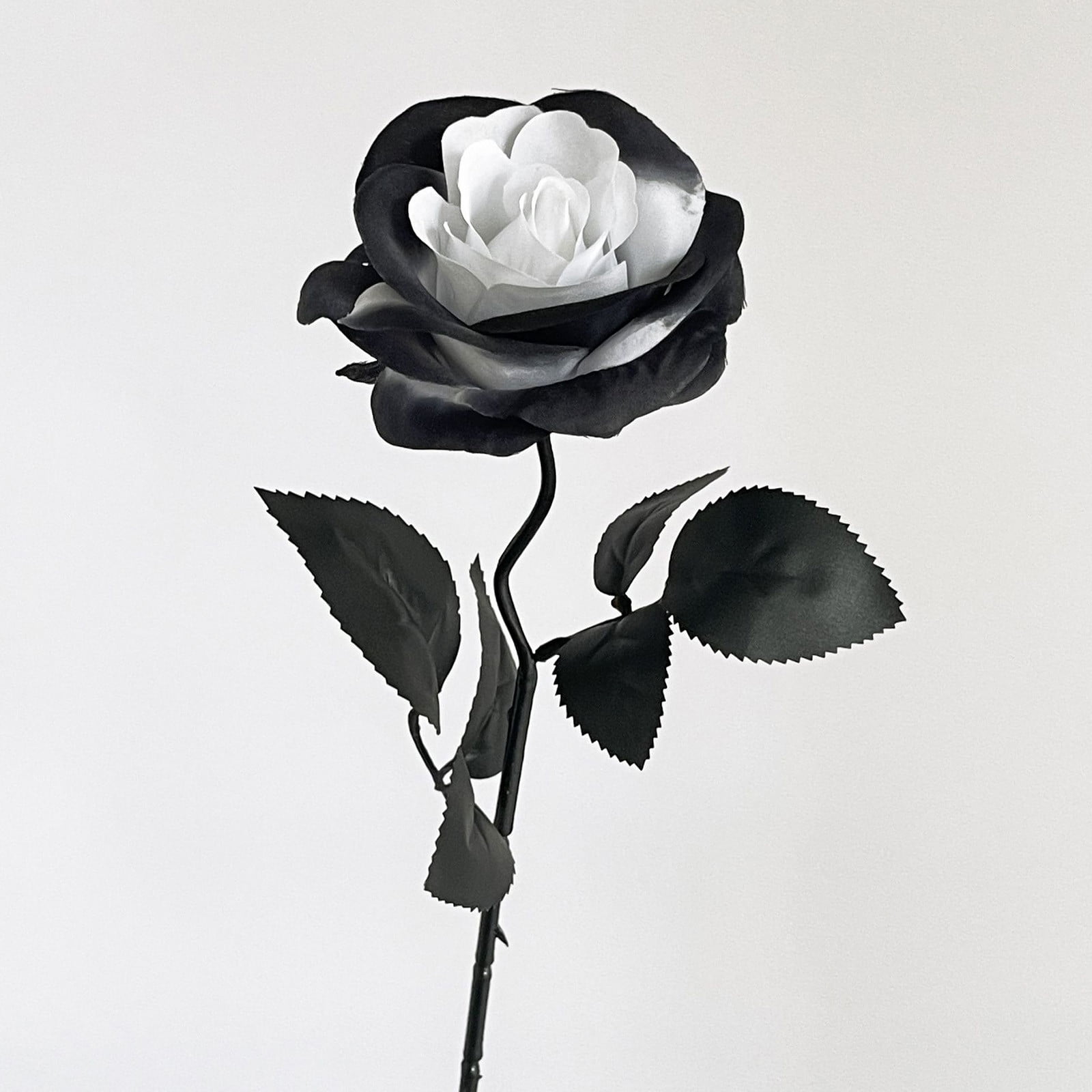 Black Roses Gothic Black Flowers Fake Flowers 20 Inch Long Stem Roses ...