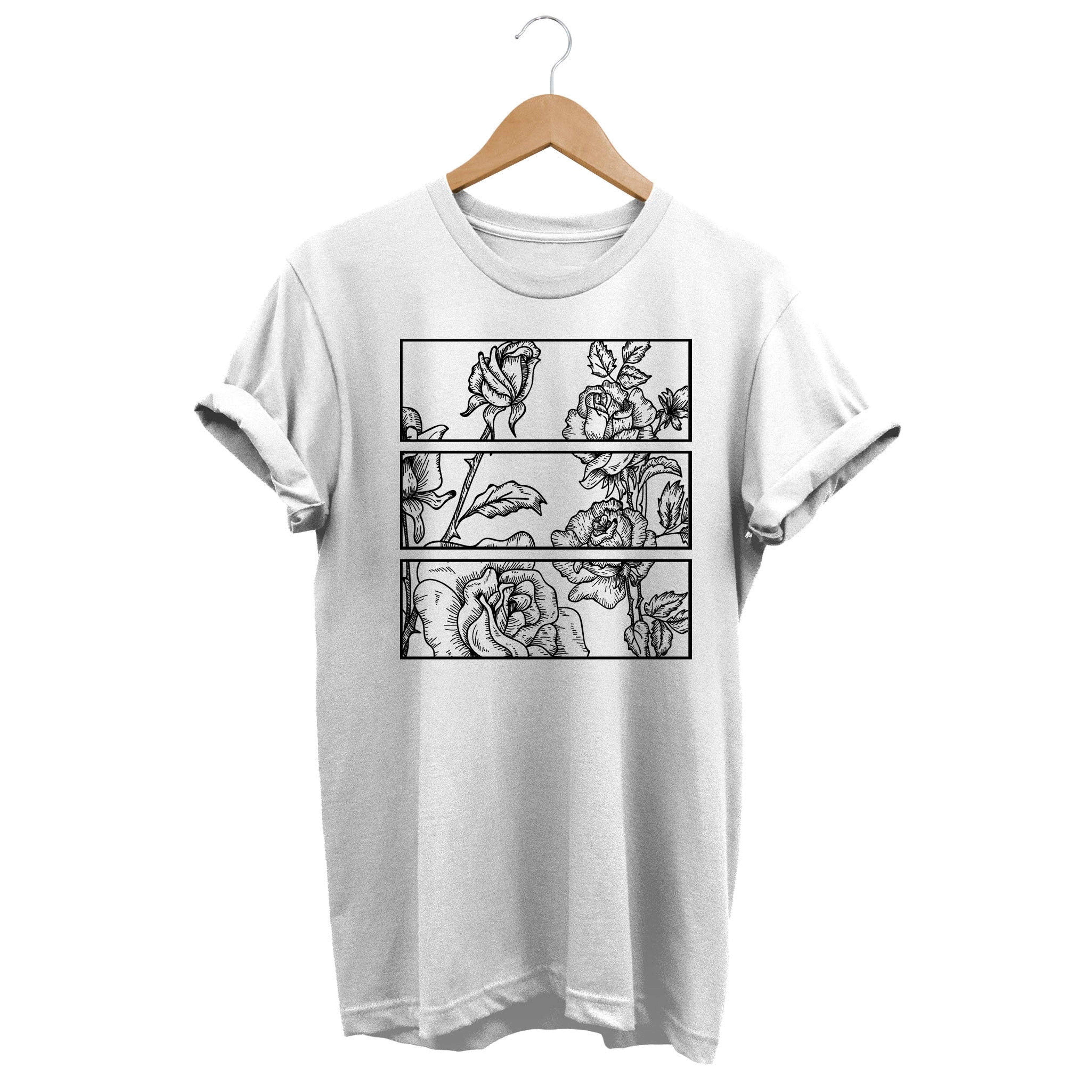 Black Roses shirt, Soft Grunge Clothes, Gothic T-shirt, Pastel Goth Tee ...