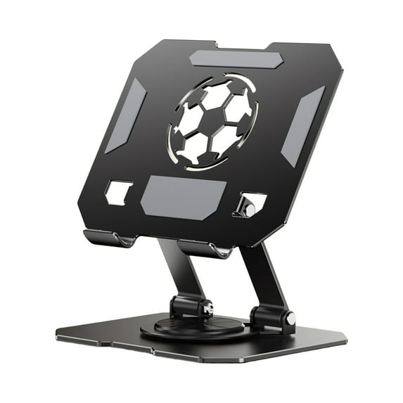 Black Rotating Phone And Tablet Stand With Anti-Slip Structure, Metal ...