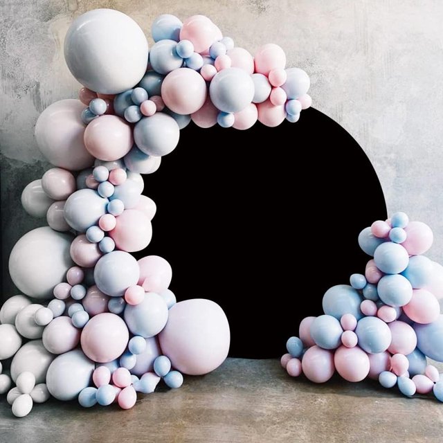 Black Round Backdrop Cover 5.5X5.5Ft Polyester Solid Black Background ...