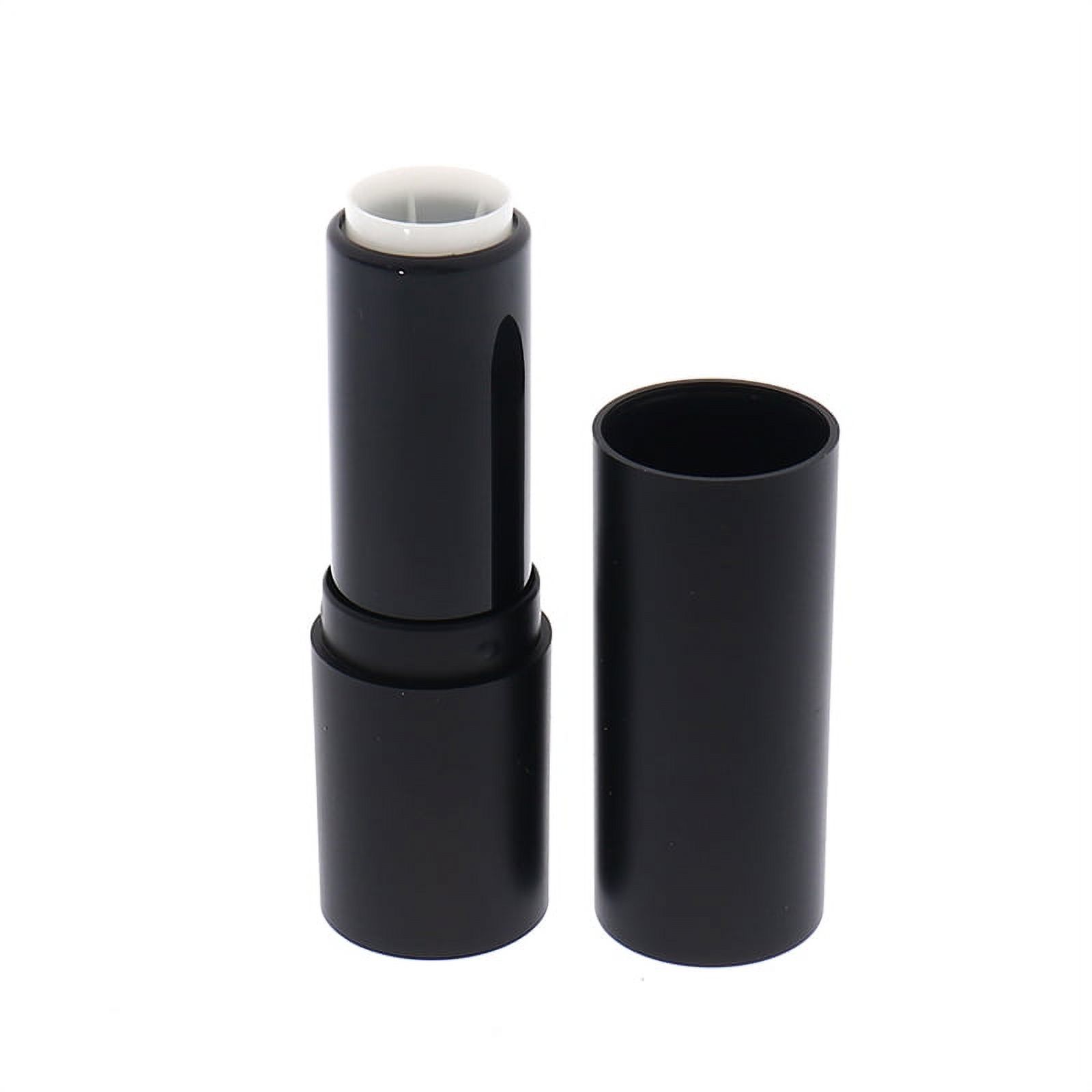 (Black) Round Empty 12.1mm Lipstick Tube Lip Balm Container Lipstick ...