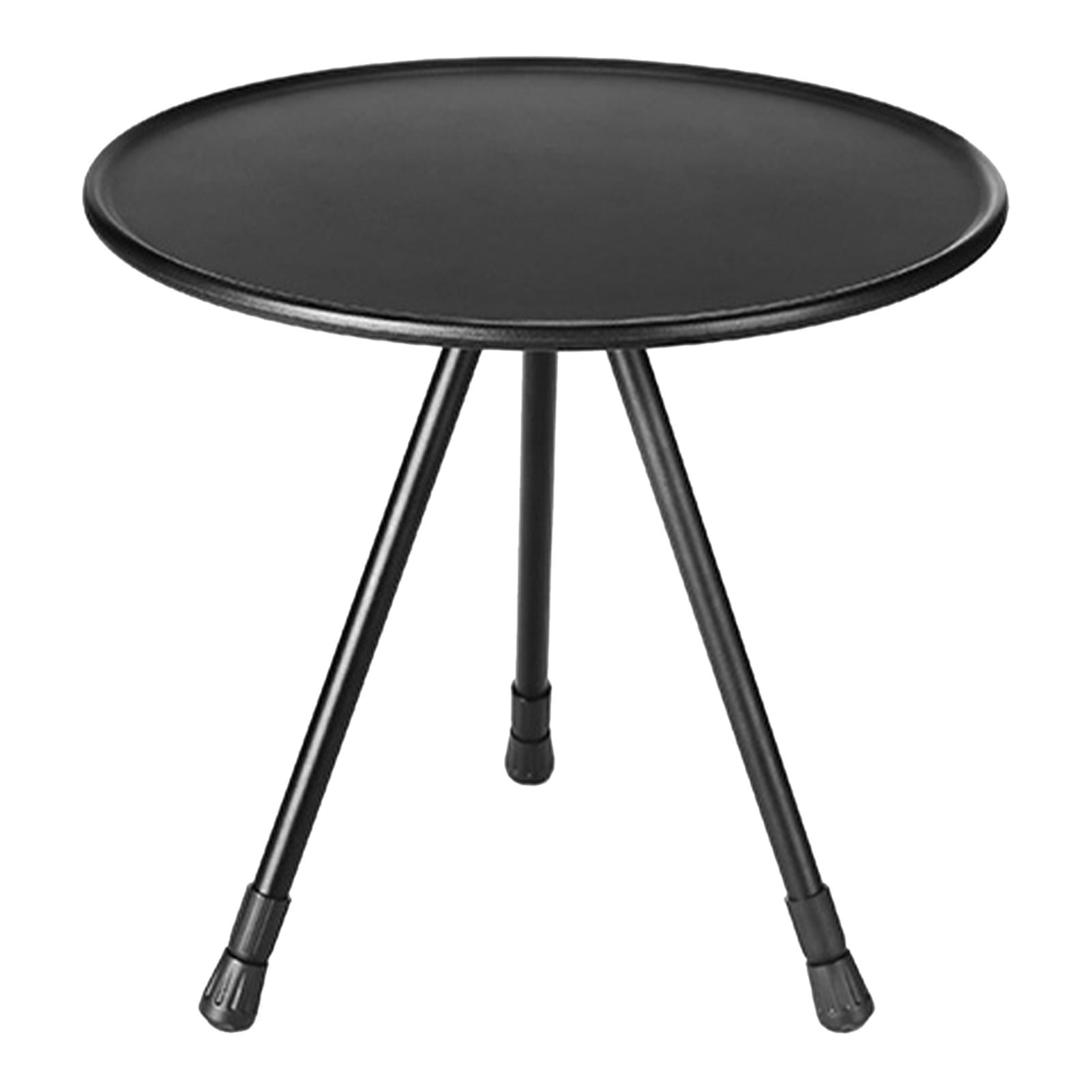 Black Round Folding Camping Table Ultra-Light Aluminium Alloy Liftable ...