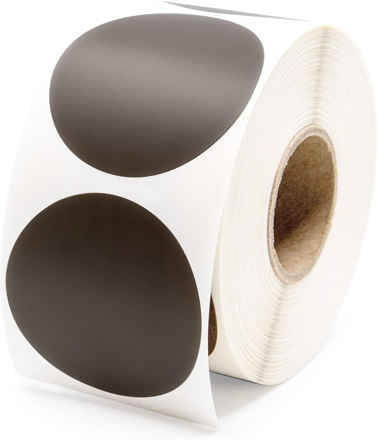 Black Round Labels/Stickers - 1.5 Inch Round Labels 500 Stickers Per ...