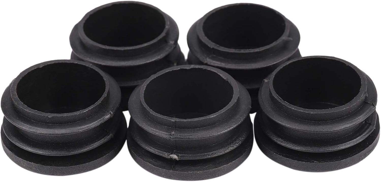 Black Round Plastic Tube End Cap with 35 mm Diameter for Shutters with ...