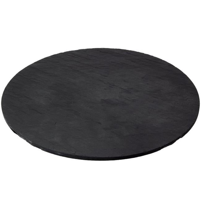 Black Round Slate Serving & Display Stone - 12 dia. x .25 in. - Walmart.com