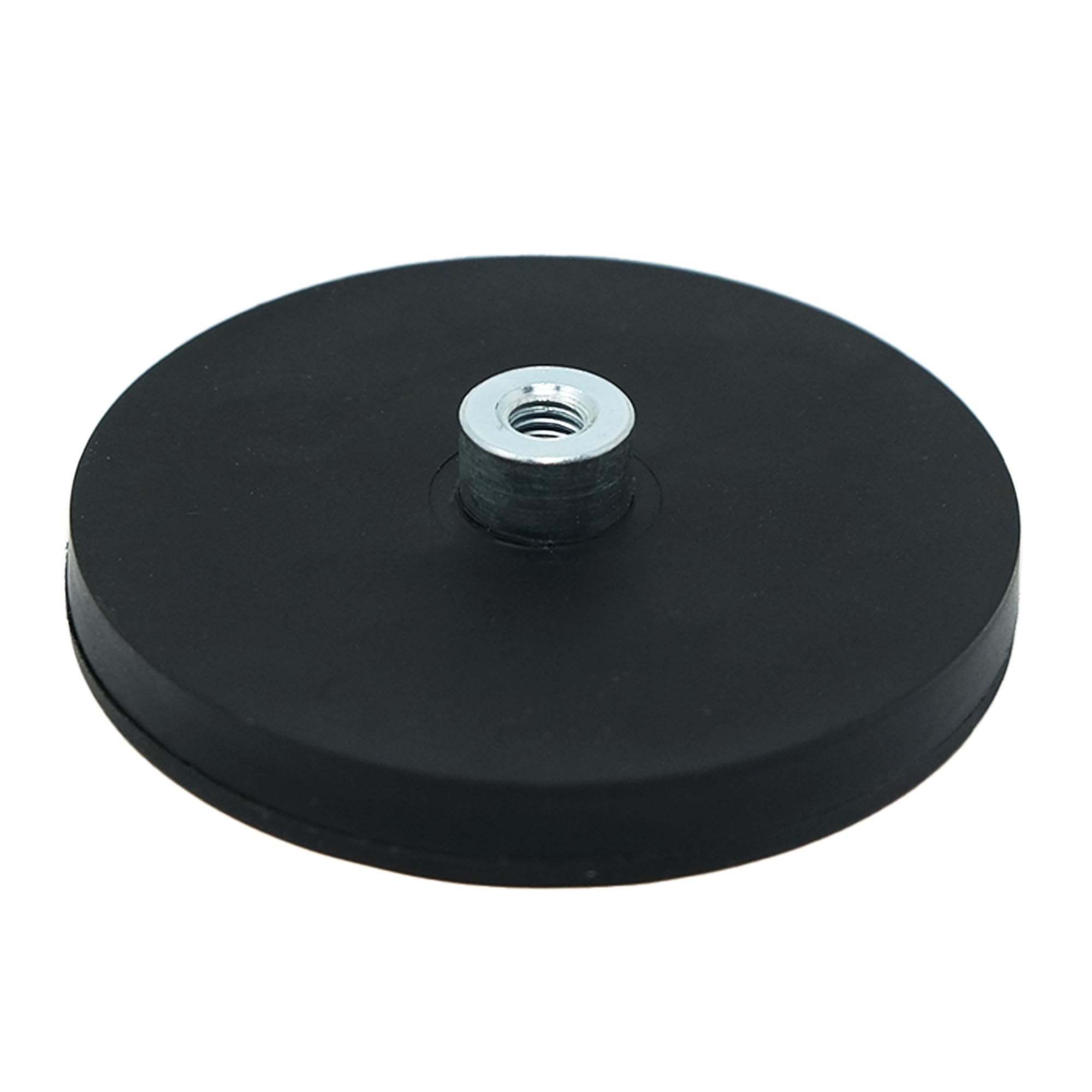 Black Rubber Coated POS Magnet Countersunk with M6 External Thread for ...