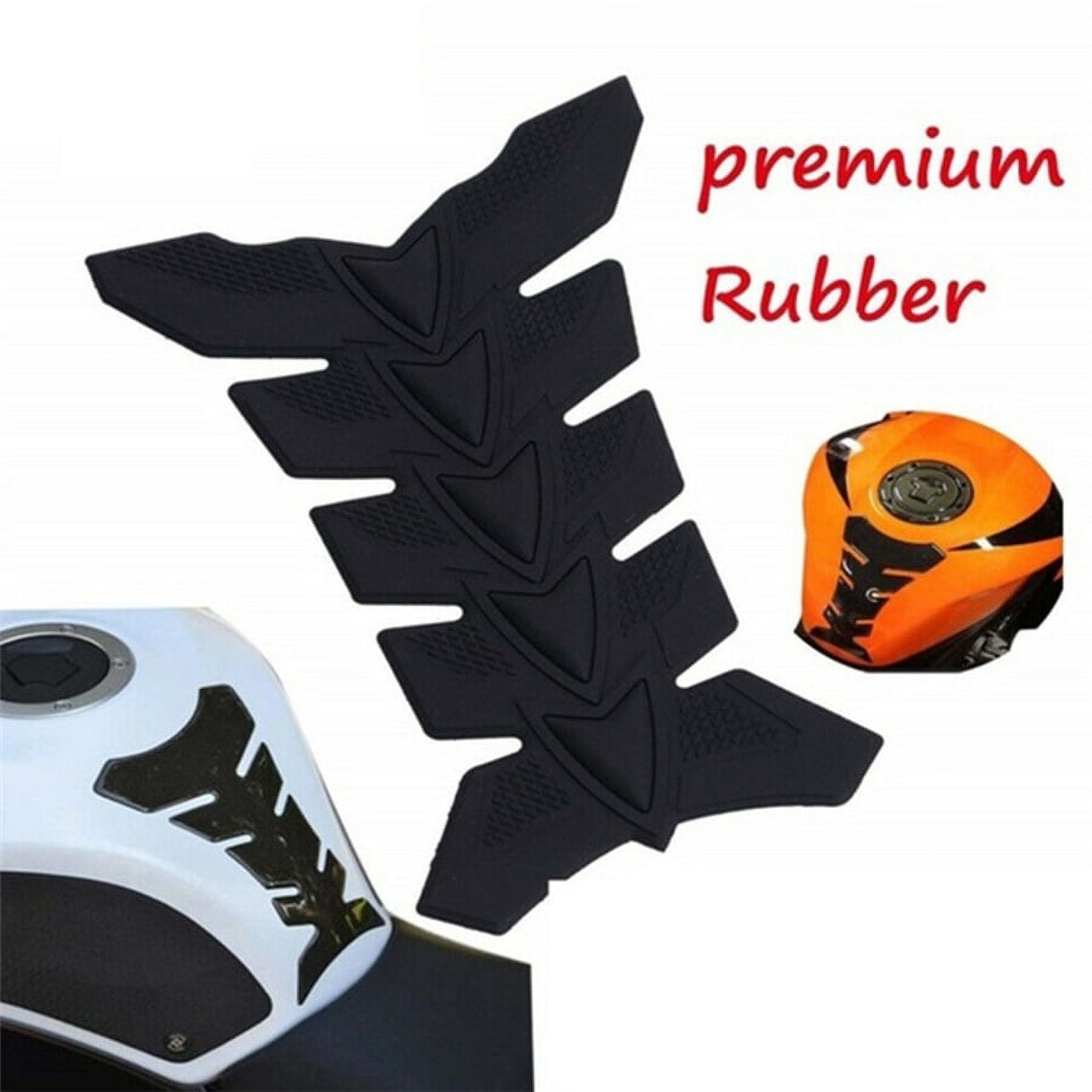Black Rubber Fishbone Car Stickers Motorcycle Fuel Gas Tank Pad ...