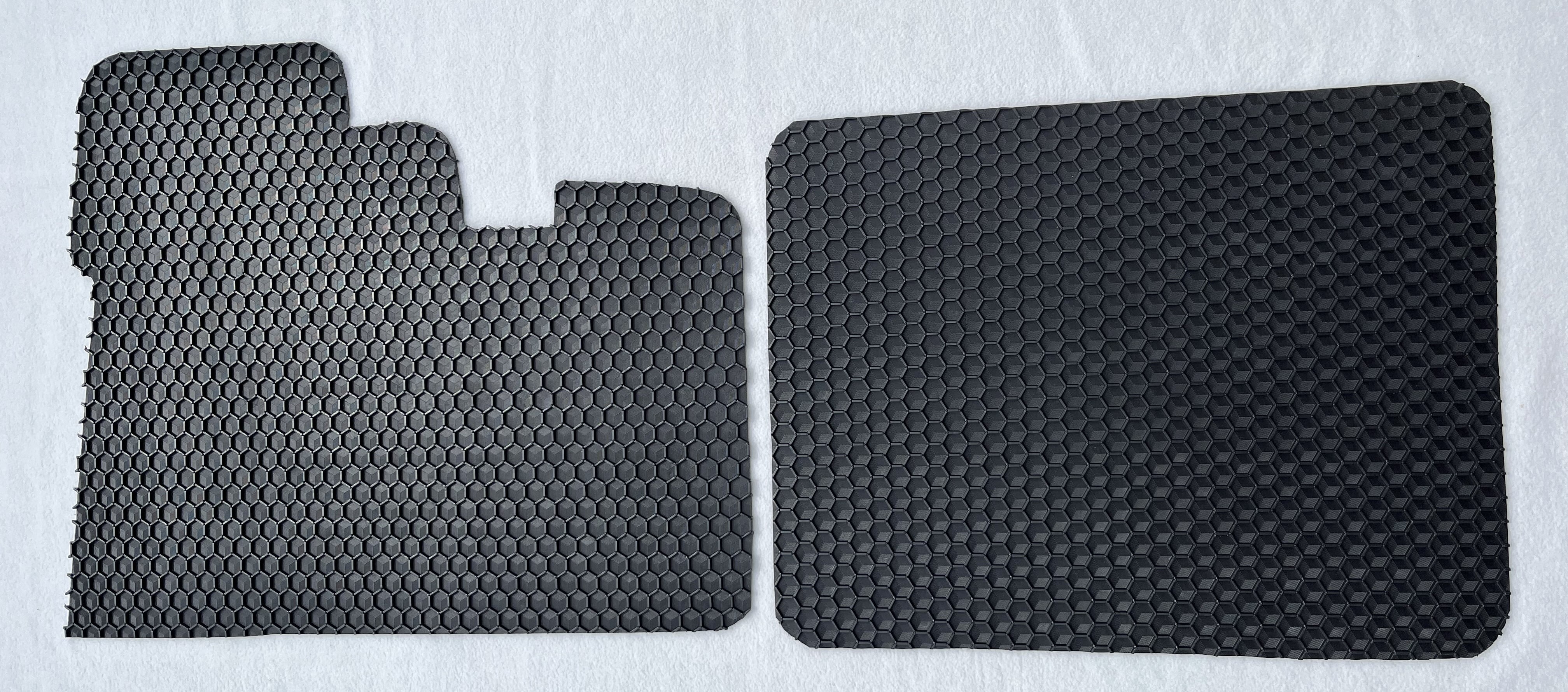 Black Rubber Floor Mats Fits Peterbilt Trucks 2003 and Older (See Below ...
