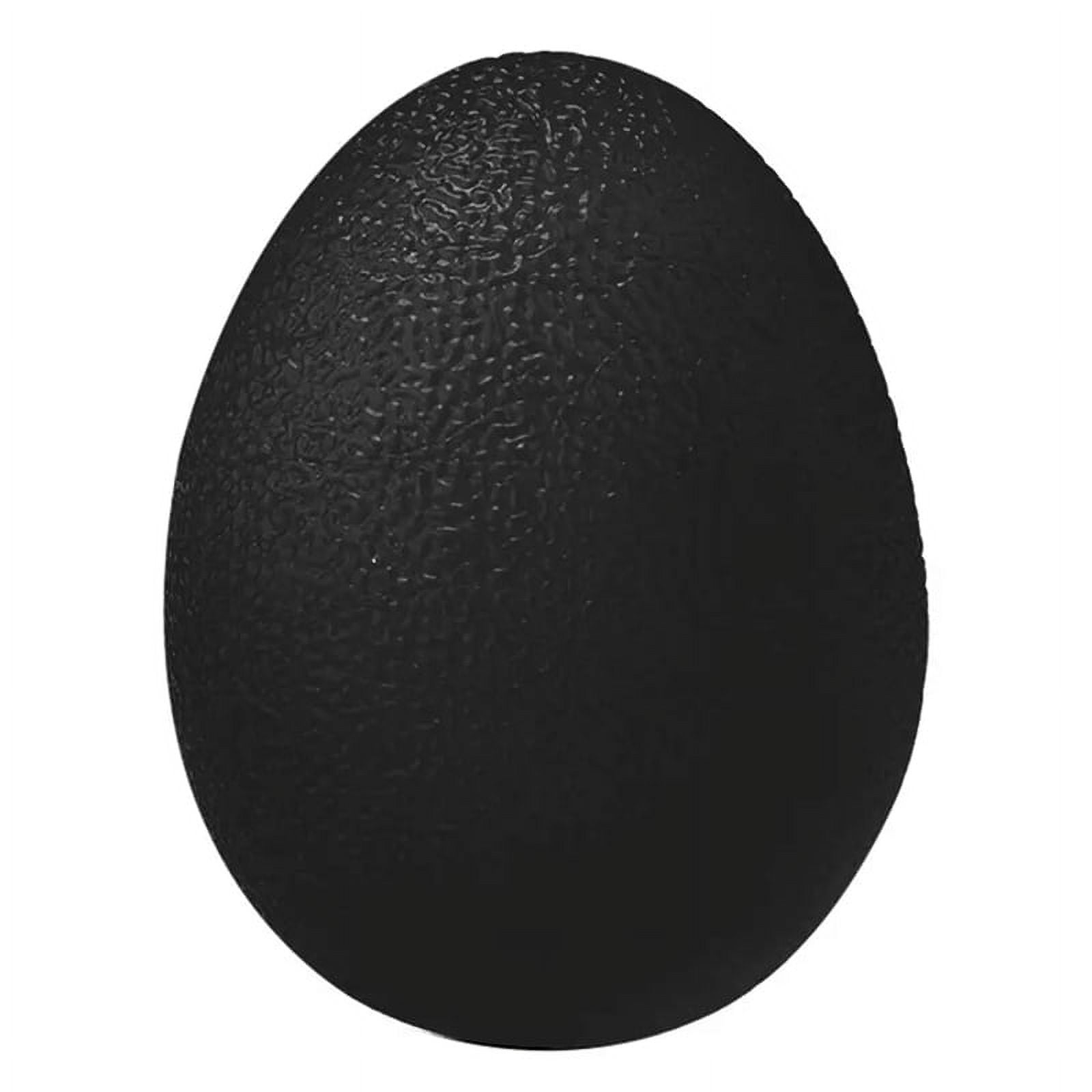 Black Rubber Hand Grip Egg Men Women Gym Fitness Finger Heavy Exerciser ...