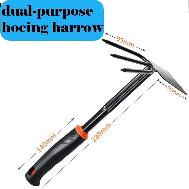 Black Rubber Handle Gardening Garden Small Shovel Four-piece Set 5 ...