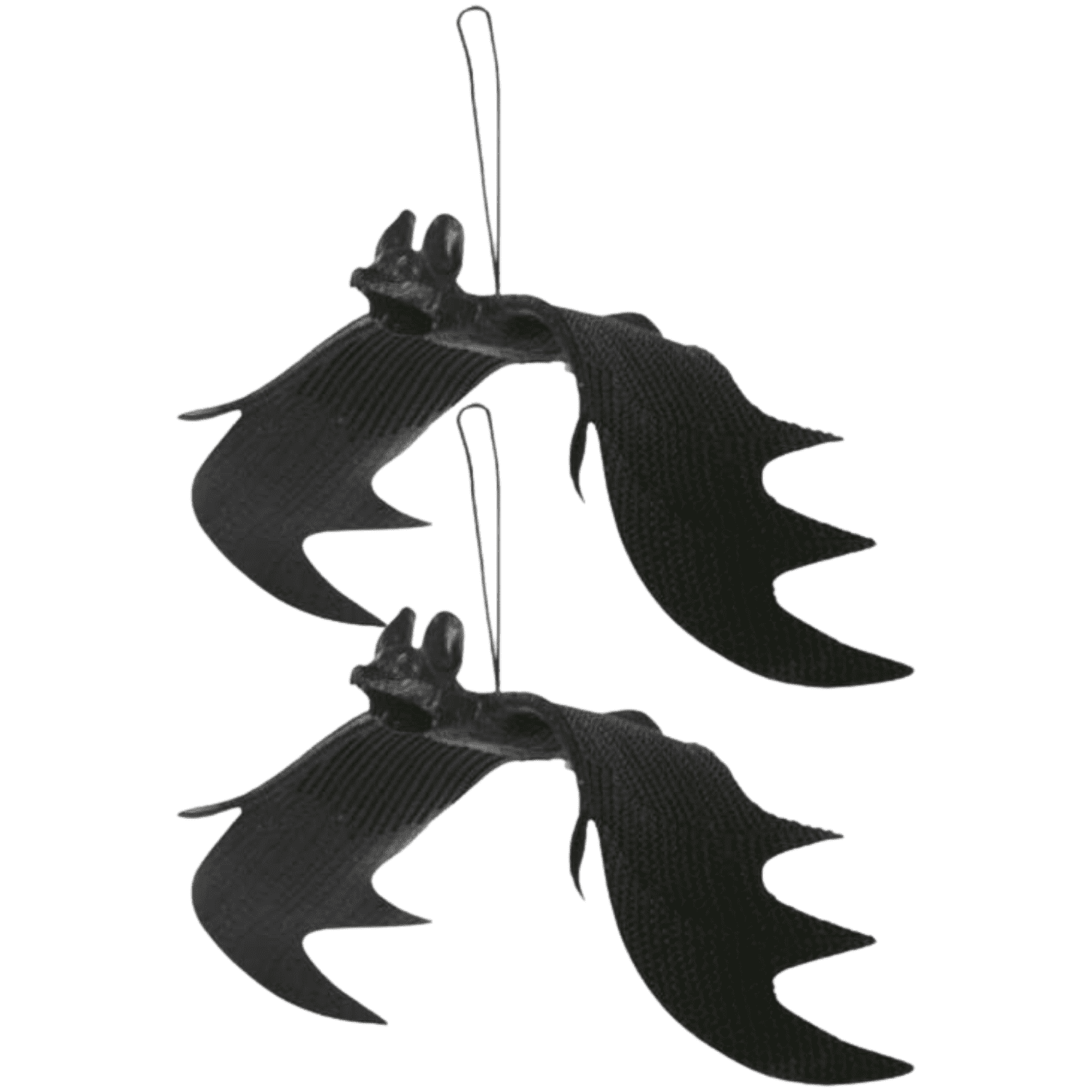 Black Rubber Hanging Flying Bats Spooky Creepy Scary Halloween ...