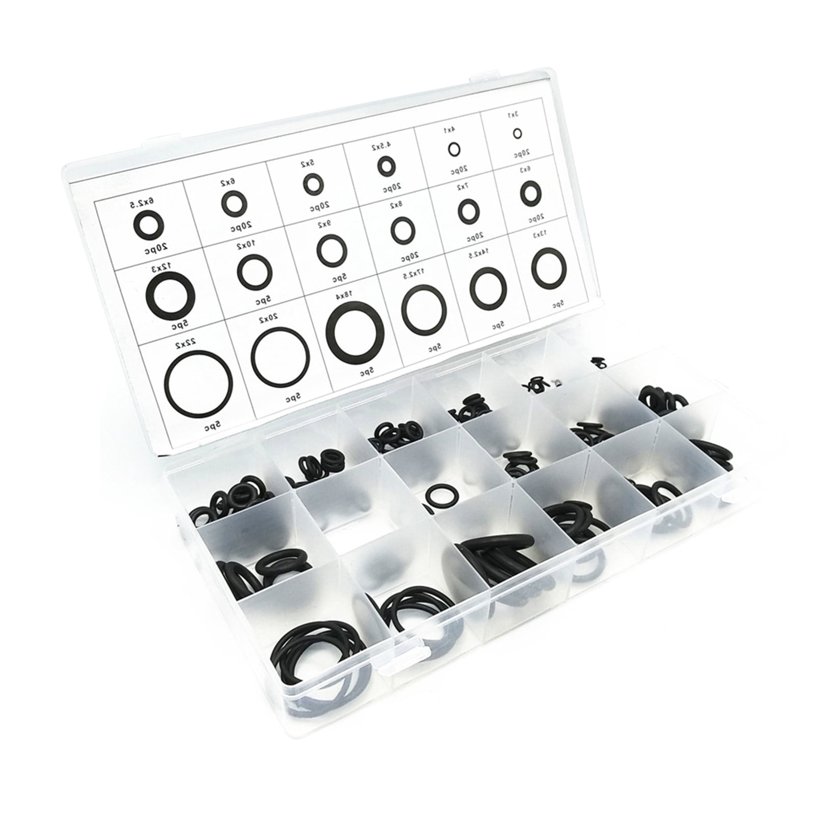 Black Rubber O Rings Assortment Set for Plumbing Garage Workshop ...
