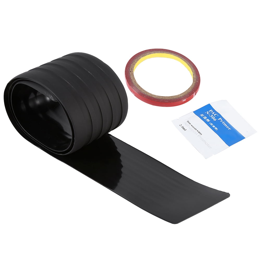 Black Rubber Rear Bumper Trunk Protector Guard Strip Cover - Walmart.com