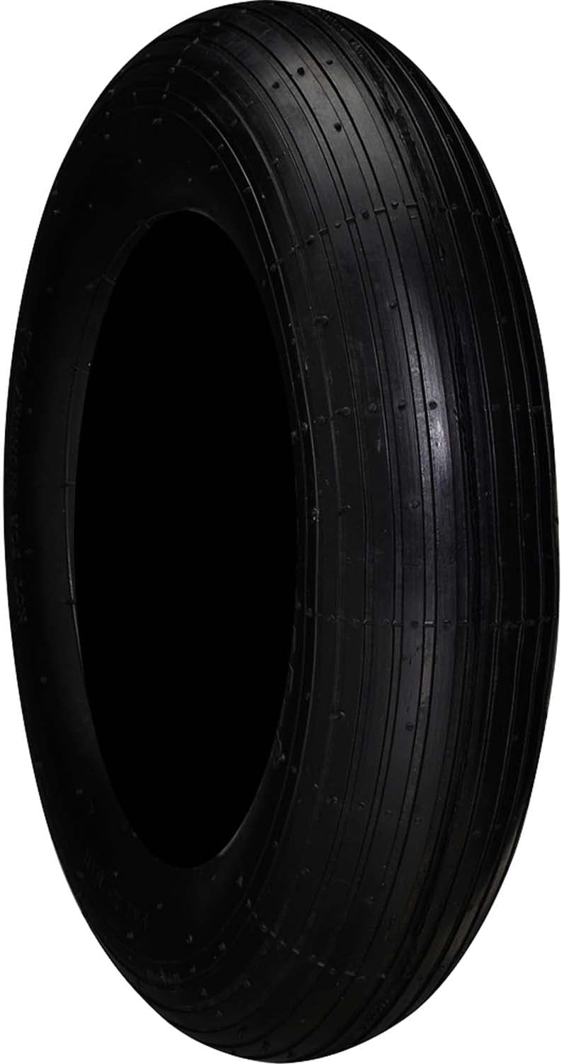 Black Rubber Wheelbarrow Tire with Tread Wear Indicator - 3.4lbs ...