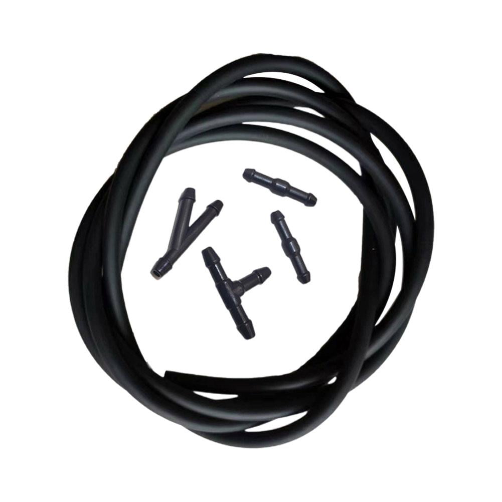 Black Rubber Windscreen Wiper Washer Jet Tube Pipe Car Auto Hose 200cm ...