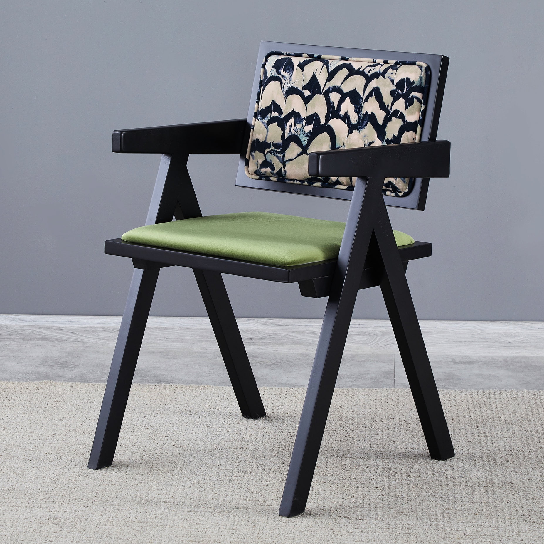 Black Rubber Wood Chairs+Unique Shape Design”-“Living Room/Restaurant ...