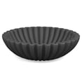 Black Ruffle Decorative Bowl Large Handcrafted Home Decor Display ...