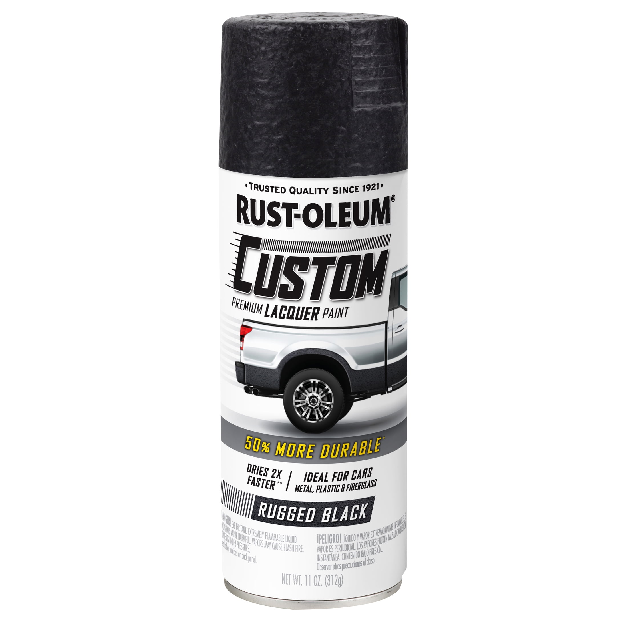 Black, Rust-Oleum Automotive Custom Matte Lacquer Spray Paint-323350 ...