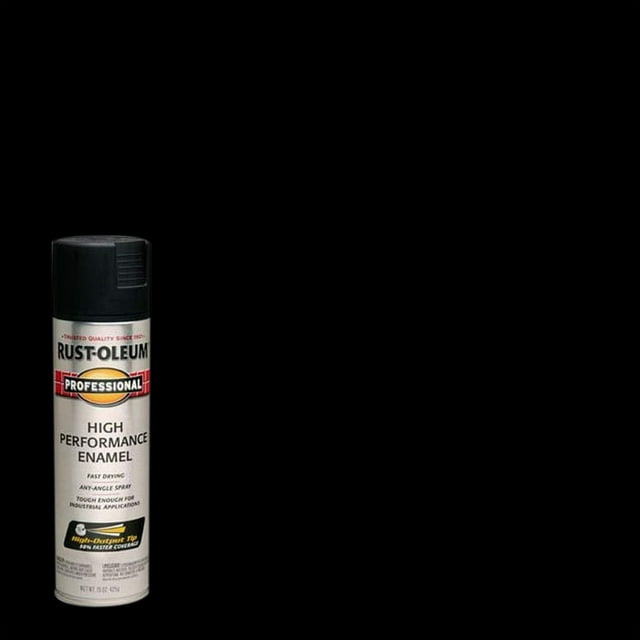 Black, Rust-Oleum Professional High Performance Semi-Gloss Enamel Spray ...