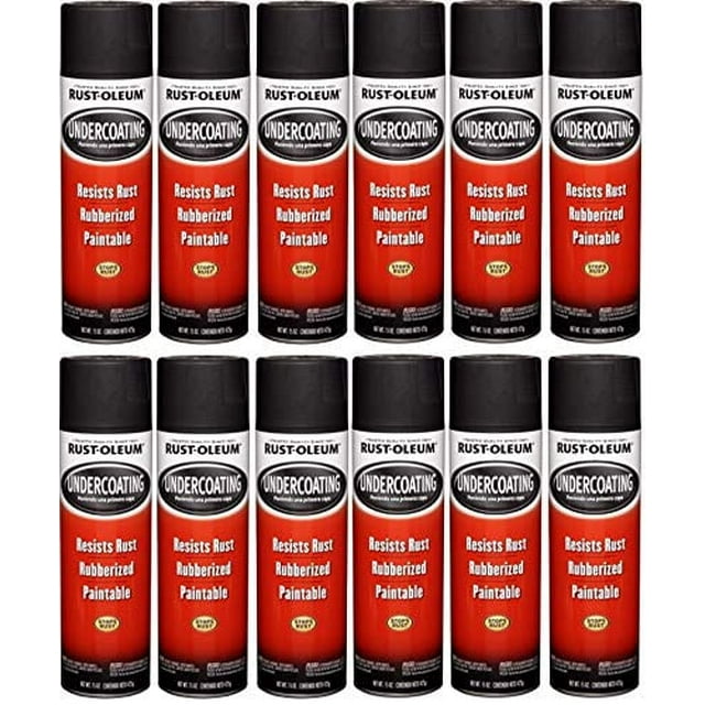 Rust-Oleum Black Rubberized Undercoating Spray Paint, Corrosion & Rust ...