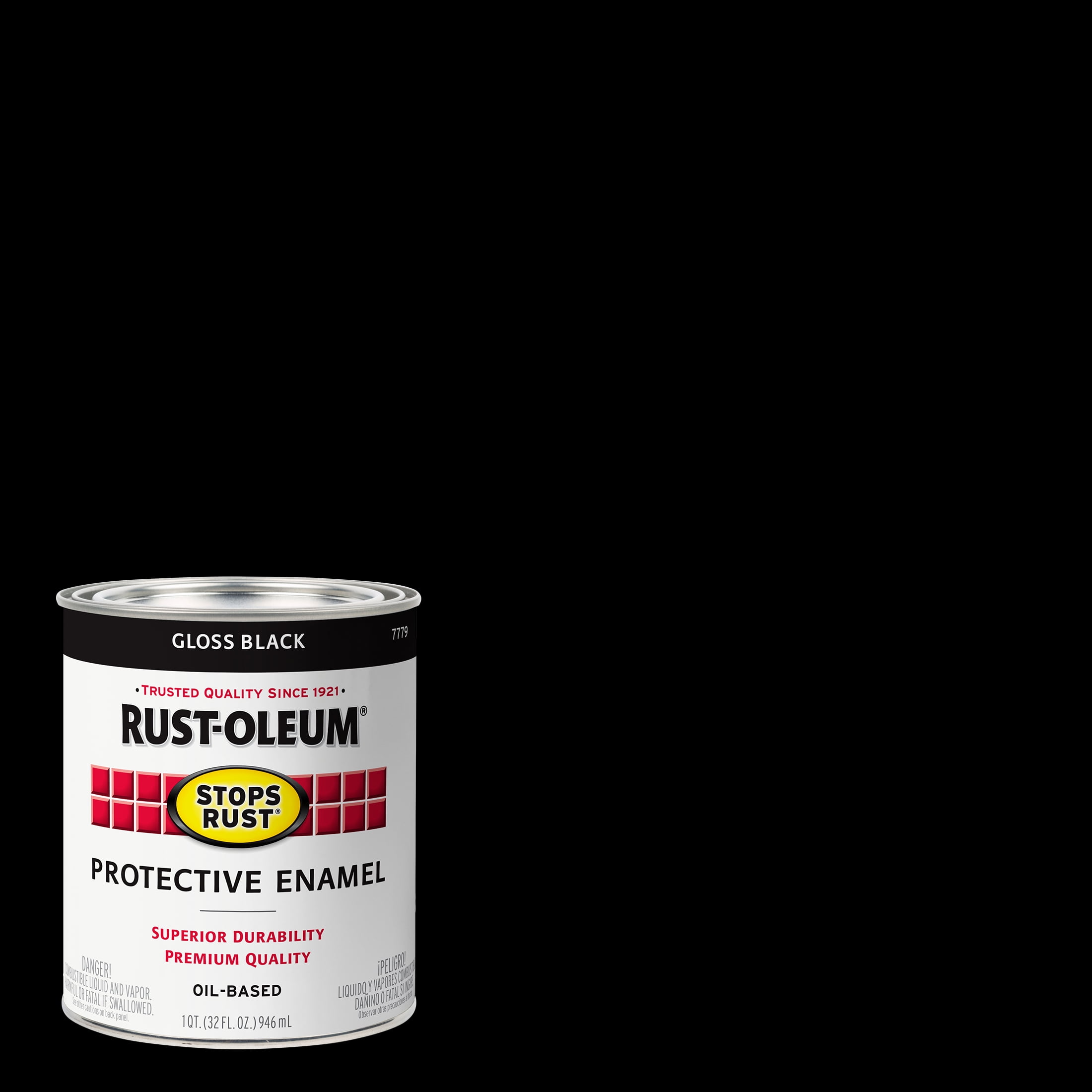 4 Pack, Black, Rust-Oleum Stops Rust Gloss Protective Enamel- 7779504 ...