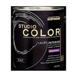 Black, Rust-Oleum Studio Color Interior Paint + Primer, Eggshell Finish ...
