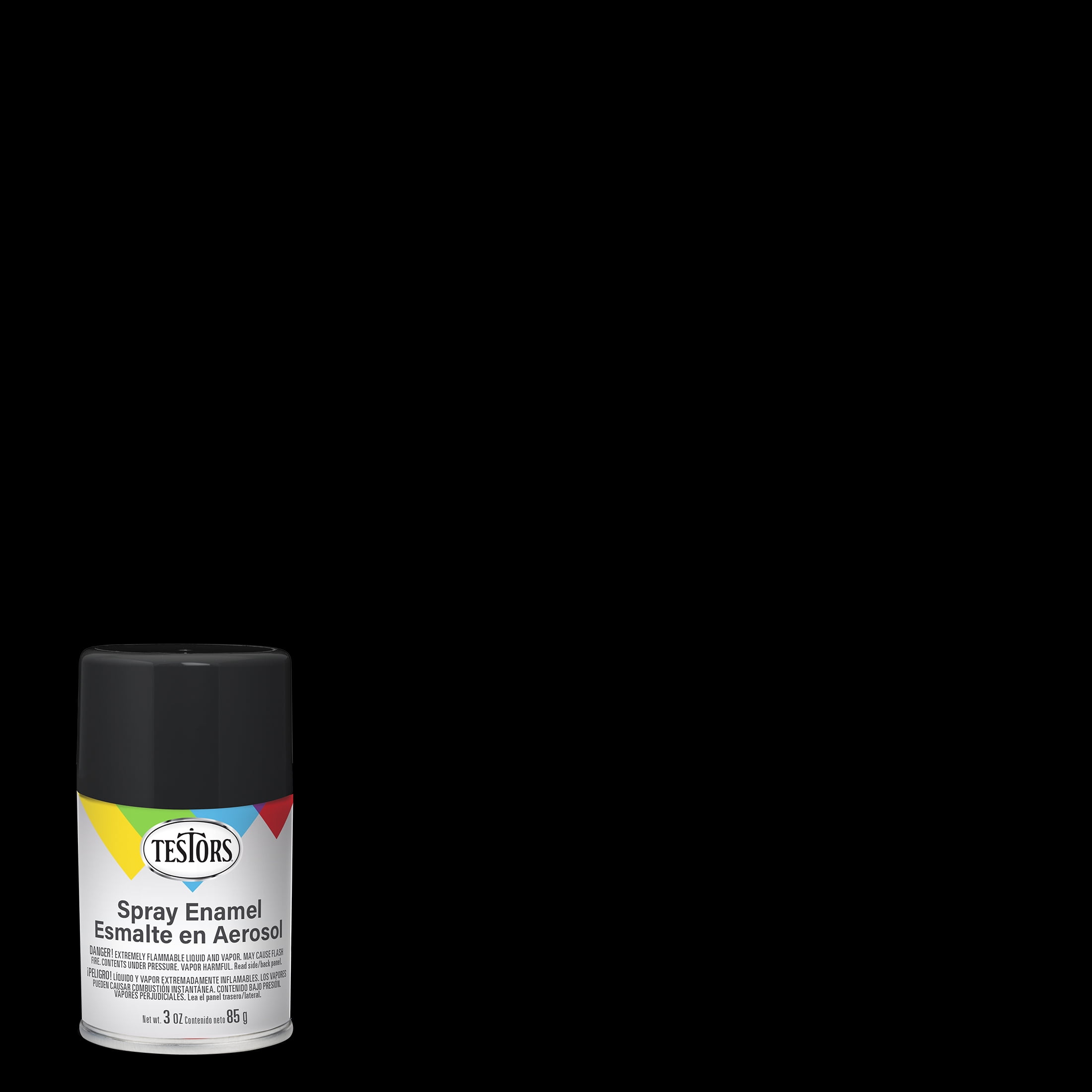 3 Pack, Black, Rust-Oleum Testors Gloss Enamel Spray Paint- 1247T, 3 oz ...