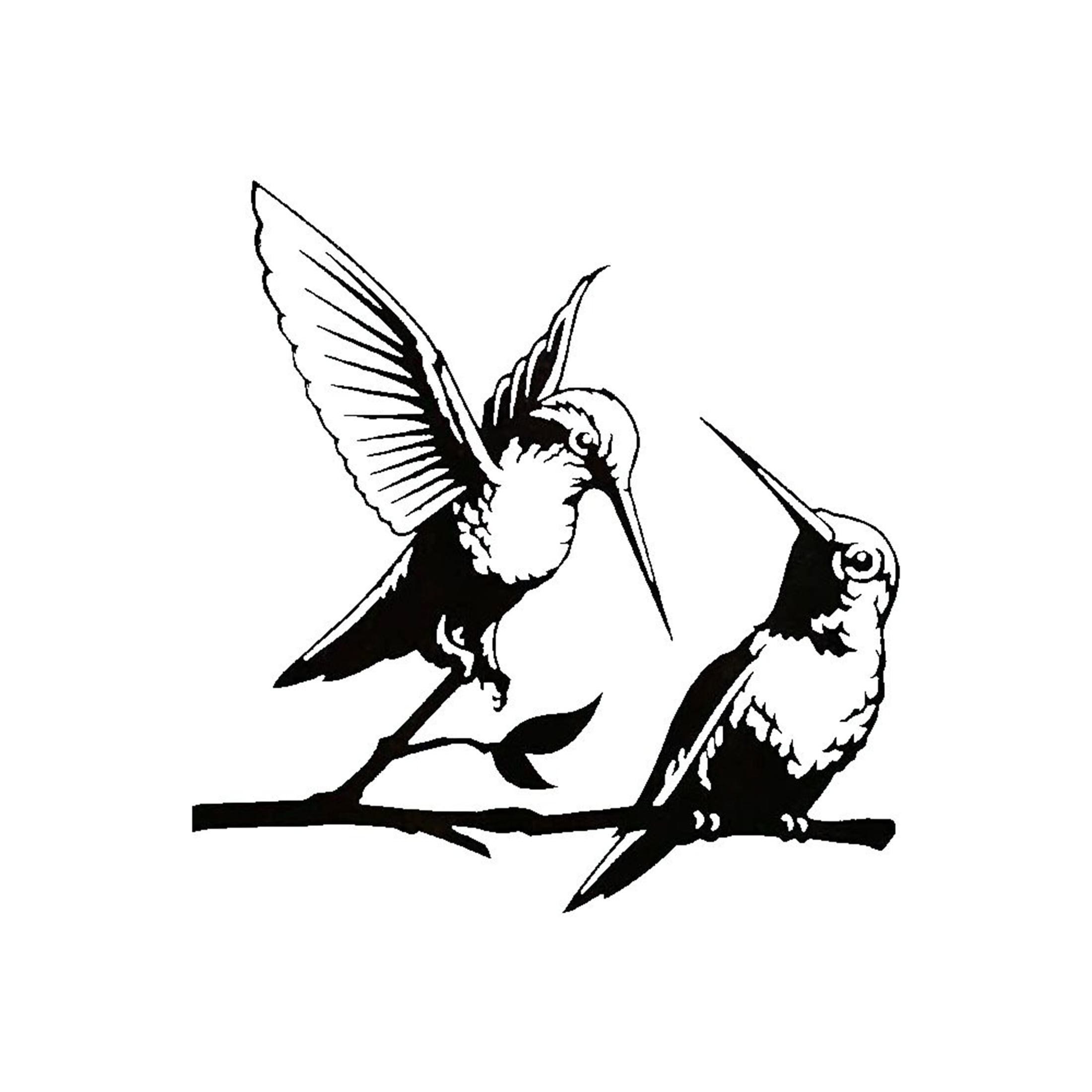 Black / Rust color Unique 1 Piece Hummingbird Decor – Distinctive with ...