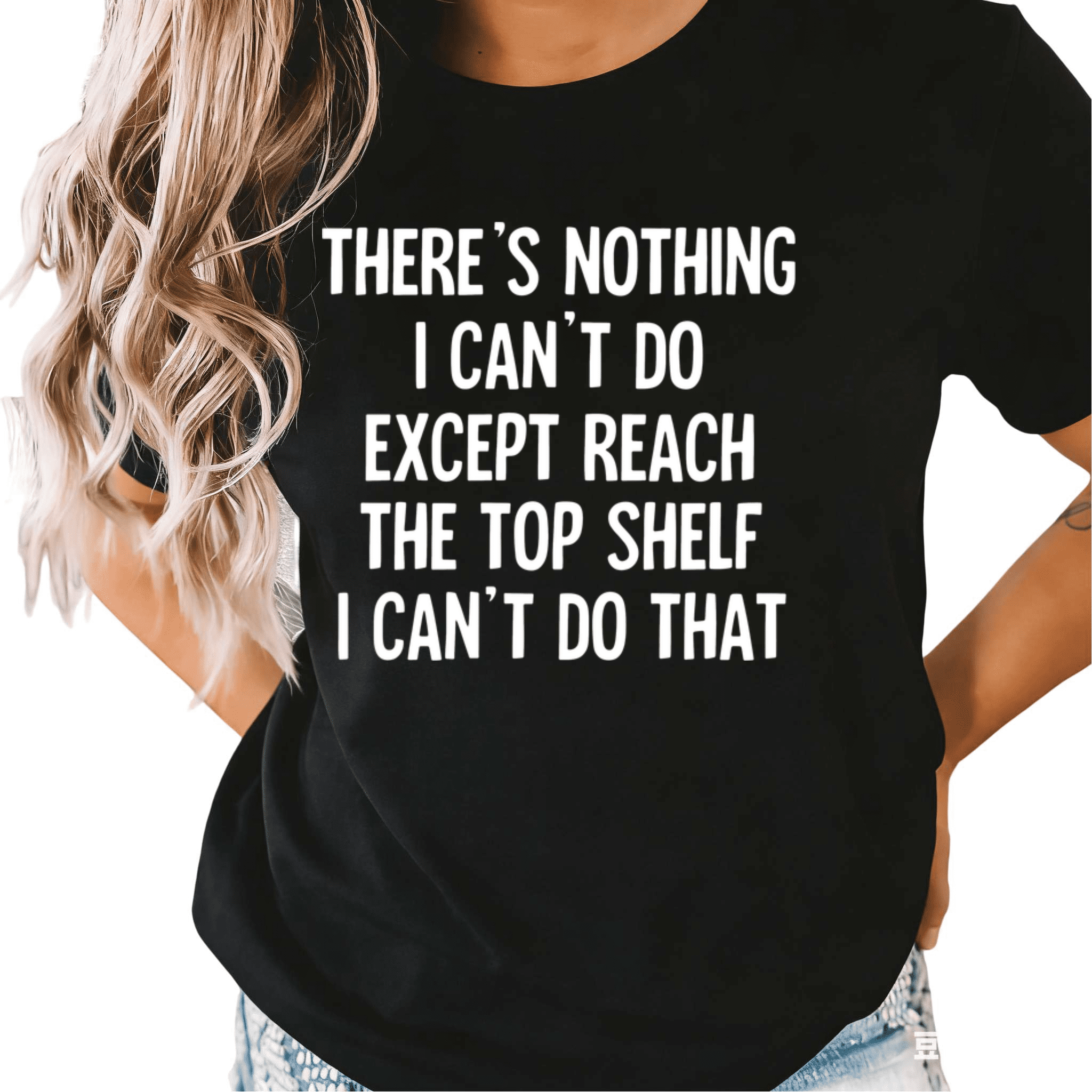 Black S-5XL Concise Funny Short People Quote Print Tshirt Graphic Tees ...