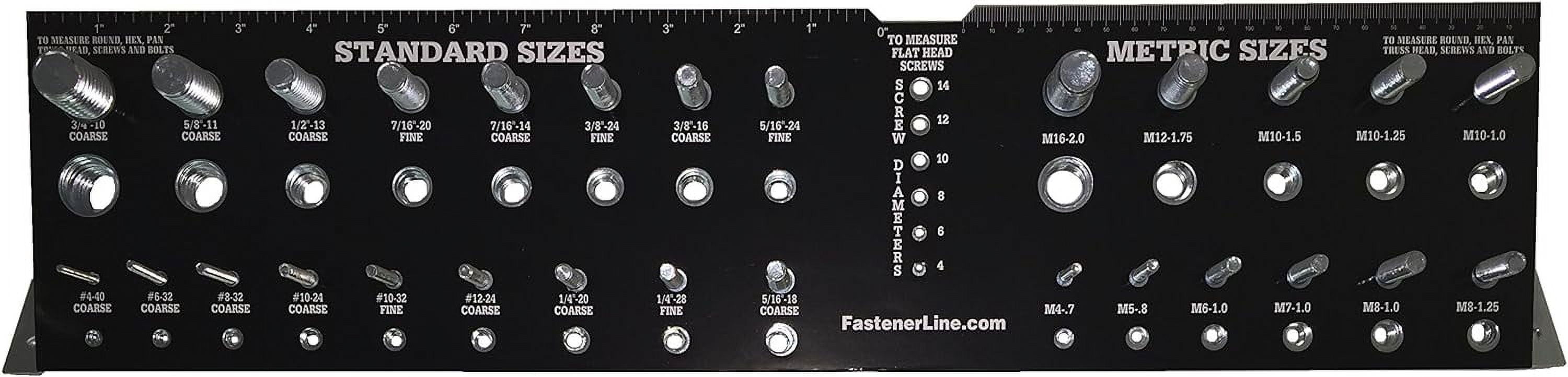 Black SAE Metric Bolt Gauge Check a Thread Tool - Walmart.com