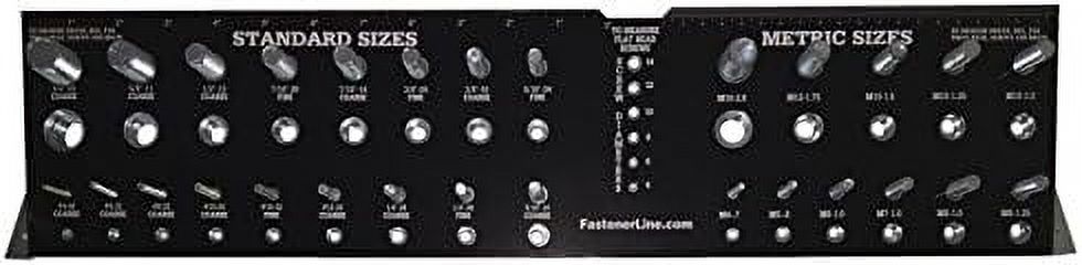 Black SAE and Metric Bolt Gauge Check a Thread Fastener Tool - Walmart.com