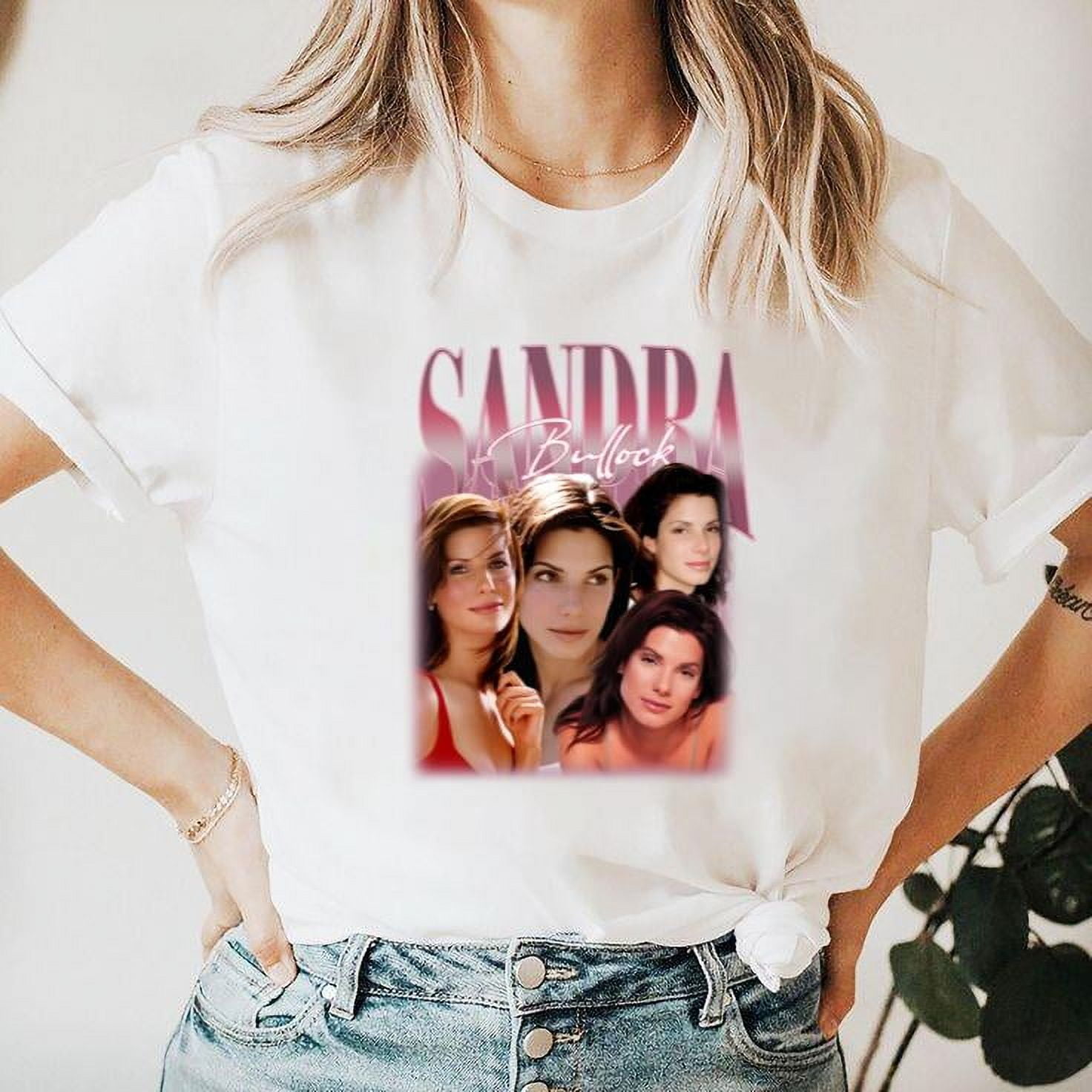 Black SANDRA BULLOCK Shirt Sandra Bullock Homage Tshirt Actress Speed Miss Congeniality V40702 ...