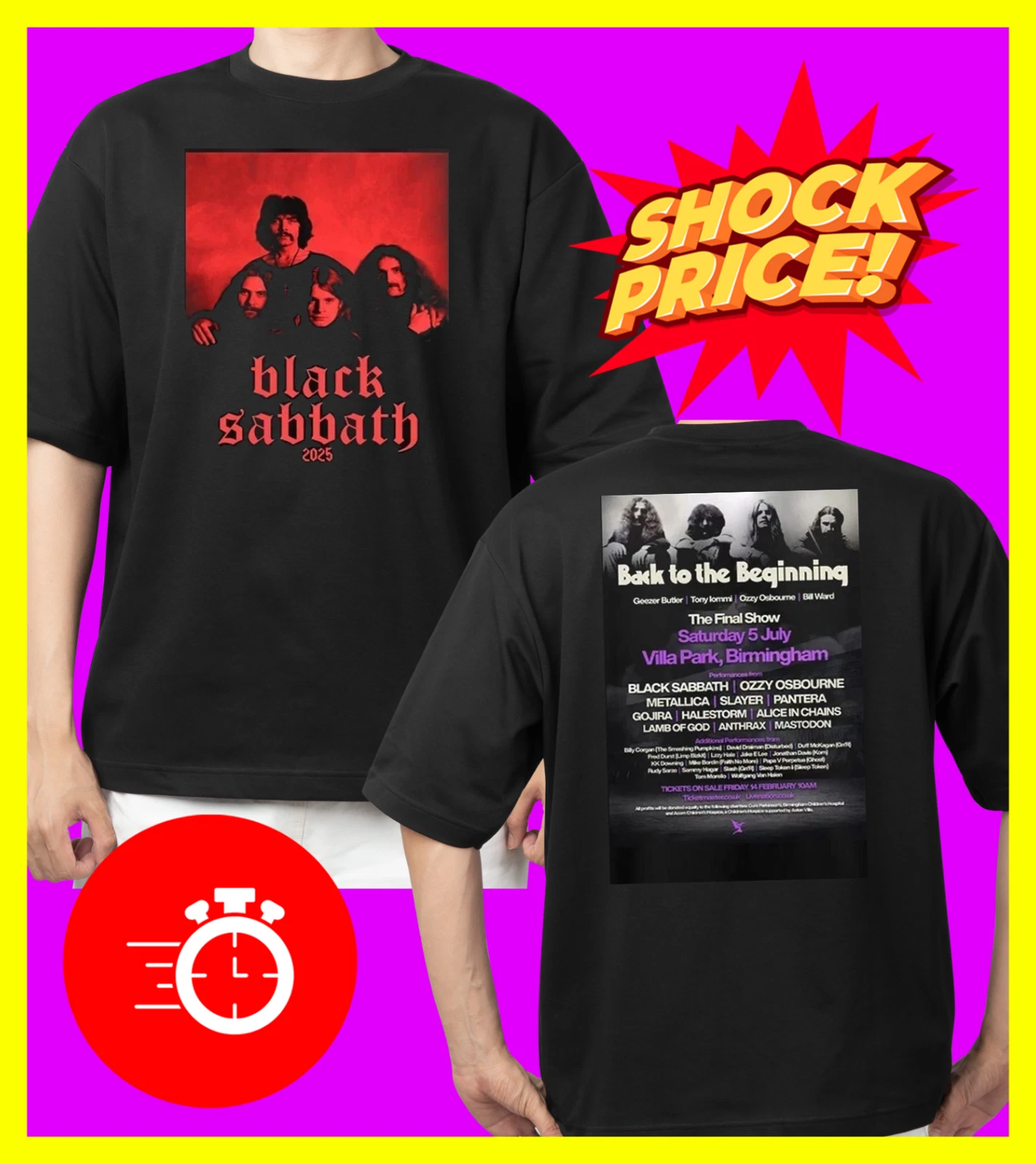 Black Sabbath Back To The Beginning 2025 Thank You For The Memories T ...