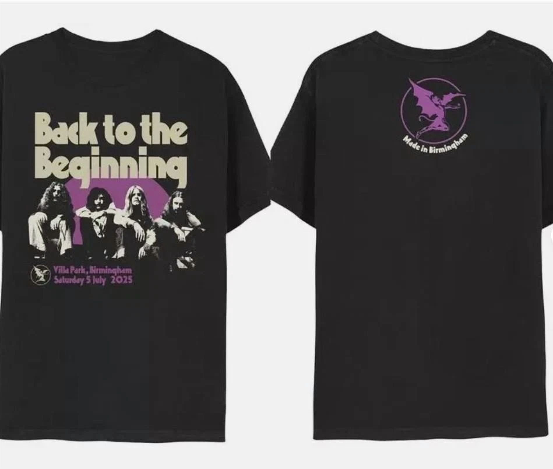 Black Sabbath Back To The Beginning 2025 Tour Black T Shirt - Walmart.com