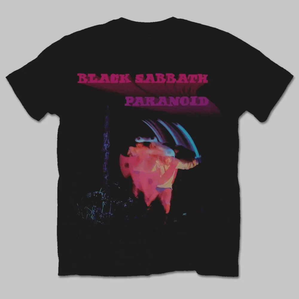 Black Sabbath Band Paranoid T Shirt, Black Sabbath Band Paranoid Tee ...
