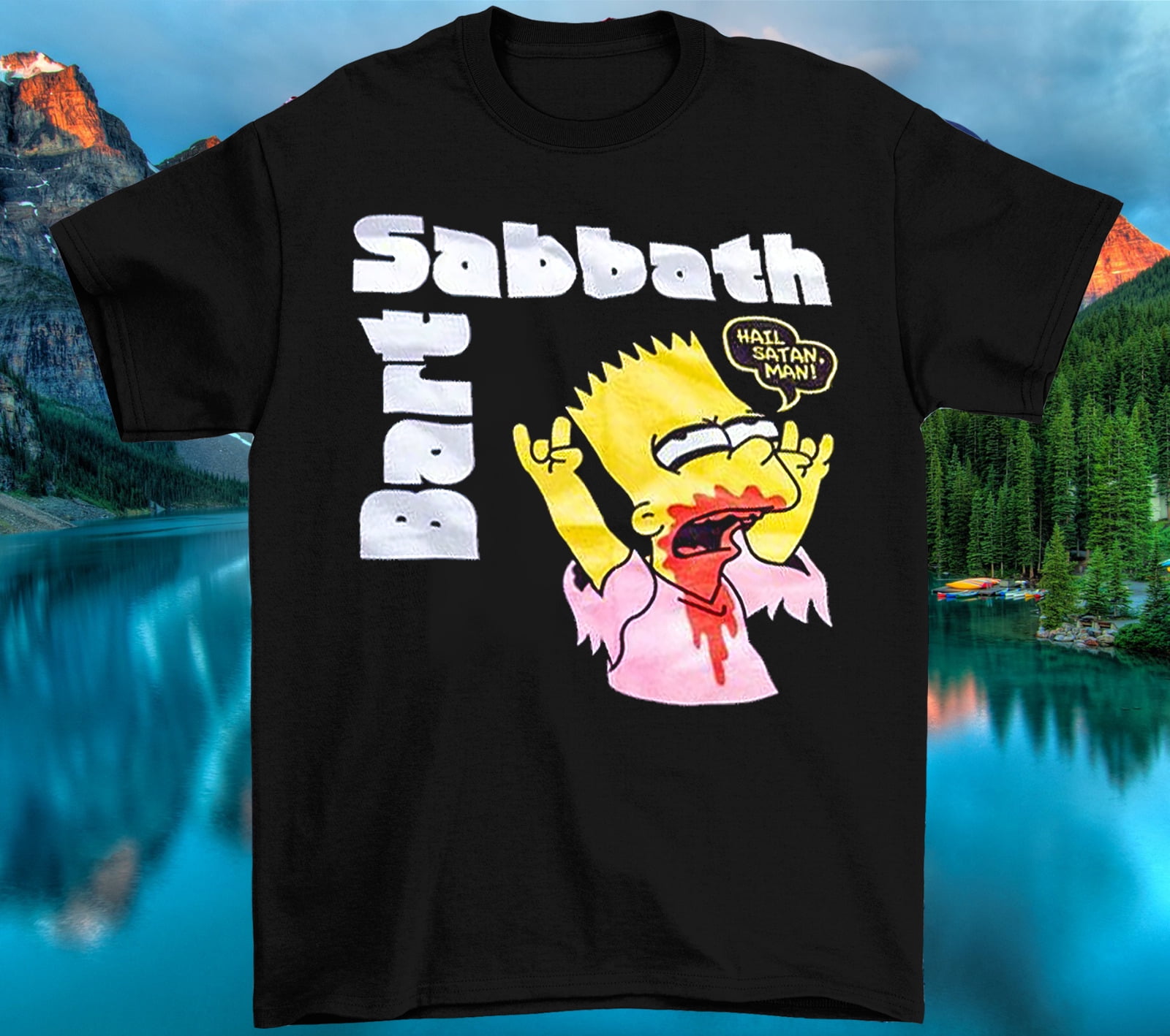 Black Sabbath Bart Simpson T Shirt Size S To 34xl CG123 - Walmart.com