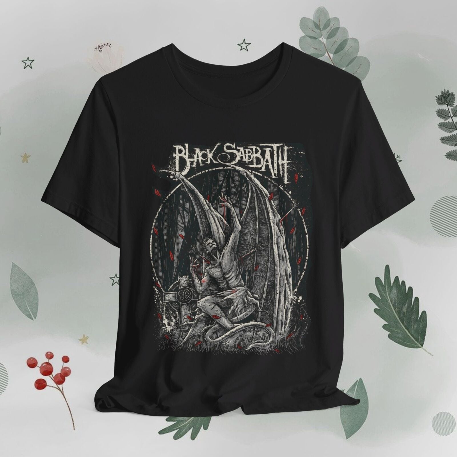 Black Sabbath Fan Made T-shirt,Ozzy Osbourne,Tommy Iommi,Geezer Butler ...