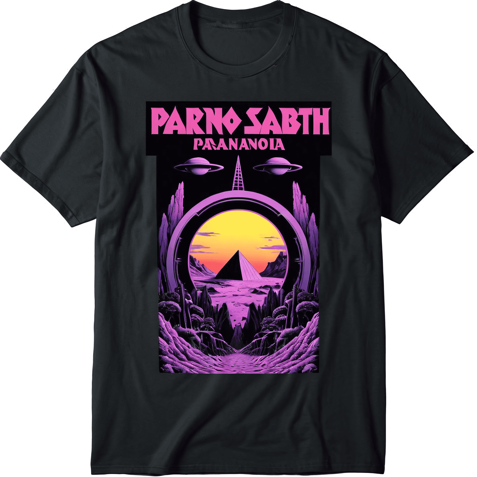 Black Sabbath Official Paranoid Motion Trails T-Shirt - Walmart.com
