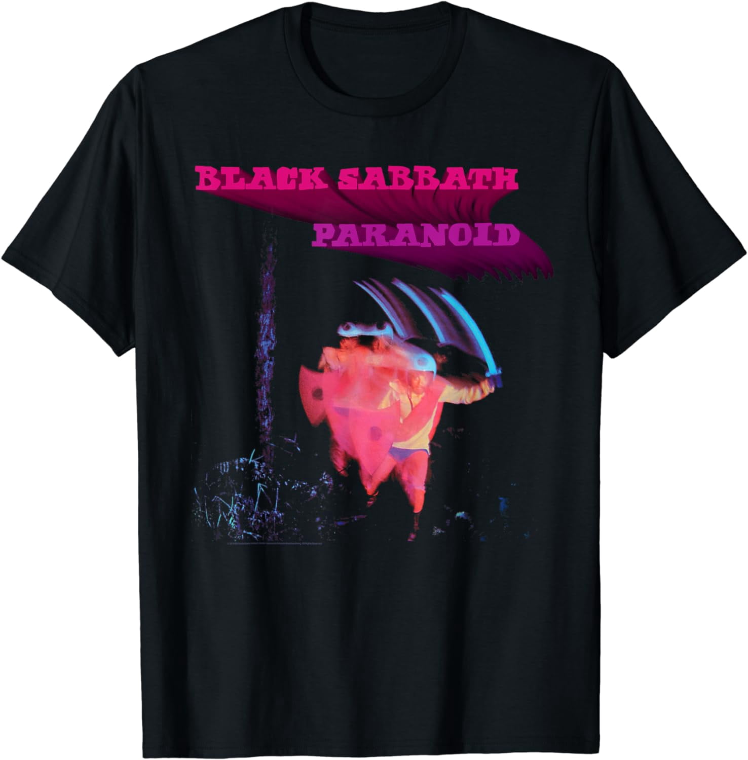 Black Sabbath Official Paranoid Motion Trails T-Shirt - Walmart.com