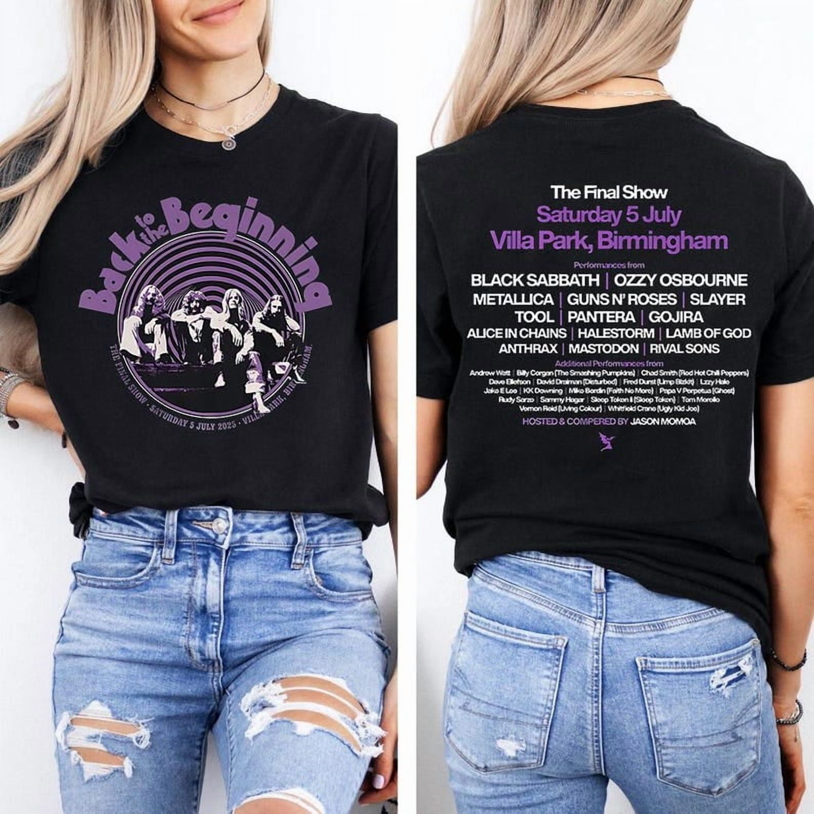 Black Sabbath Ozzy Osbourne Back To The Beginning Shirt, Sabbath Tee ...