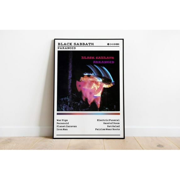 Black Sabbath, Paranoid, Album Prints, Wall Decor S, Album Cover, Metal ...