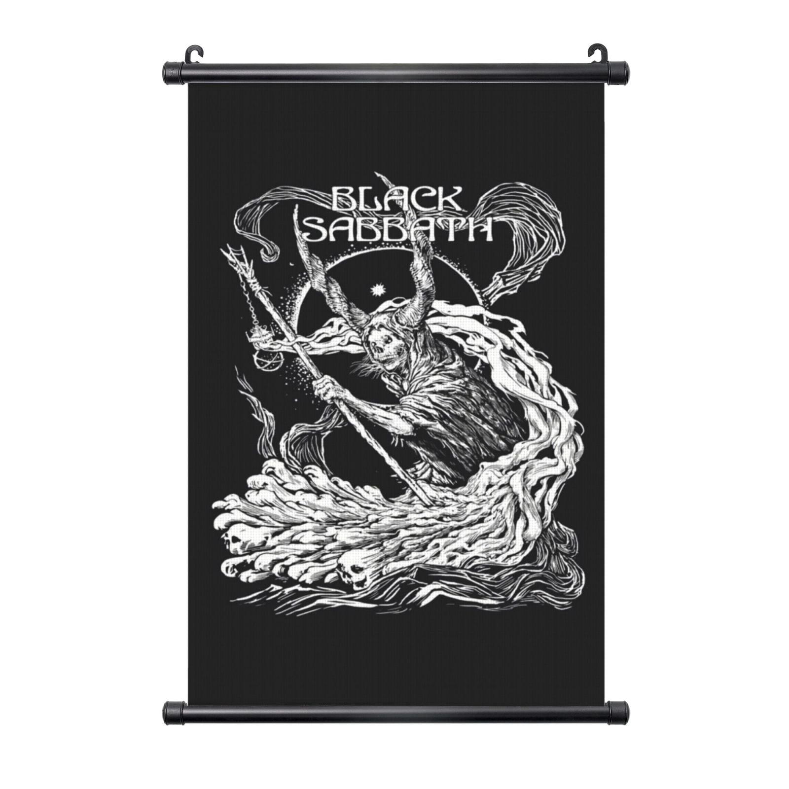 Black Sabbath Posters Wall Hanging Black Plastic Shaft Poster Wall Art ...
