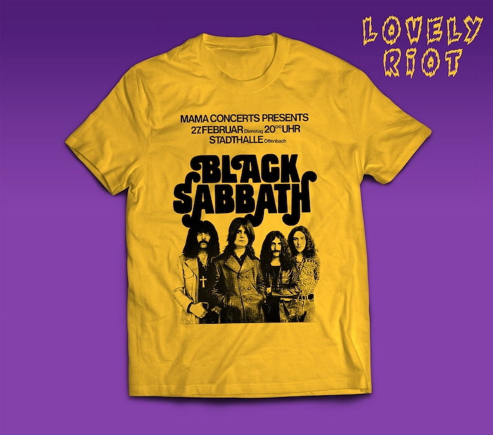 Black Sabbath T-Shirt Heavy metal Tony Iommi Geezer Butler Ozzy ...