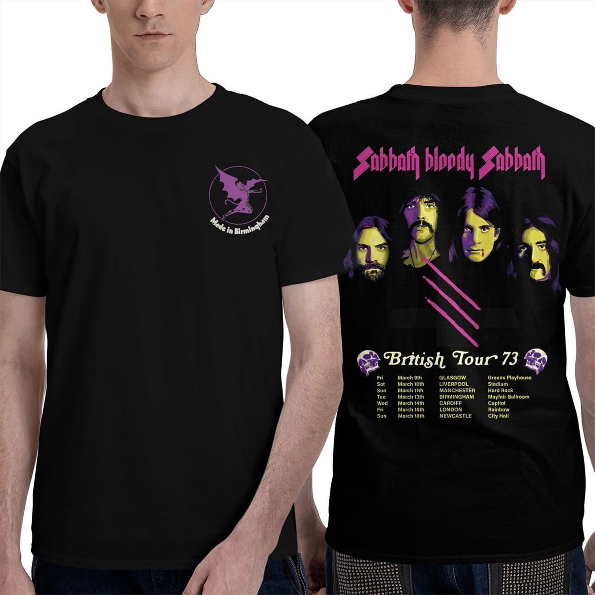 Black Sabbaths Back To The Beginning Rock Band 2025 T-Shirt Unisex ...