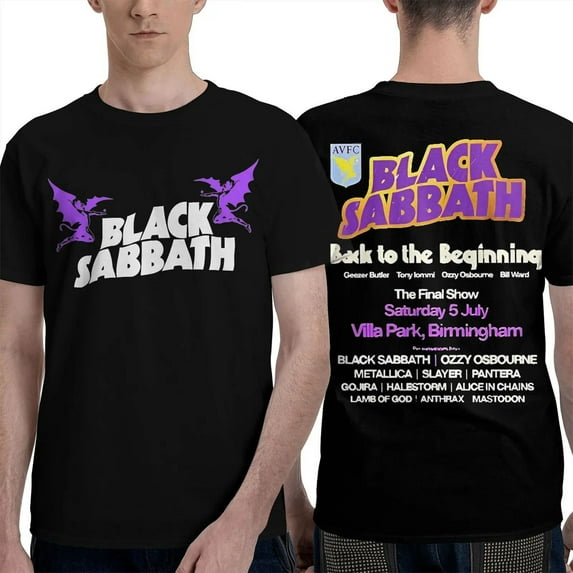 Black Sabbaths Back To The Beginning Rock Band 2025 T-Shirt Unisex ...