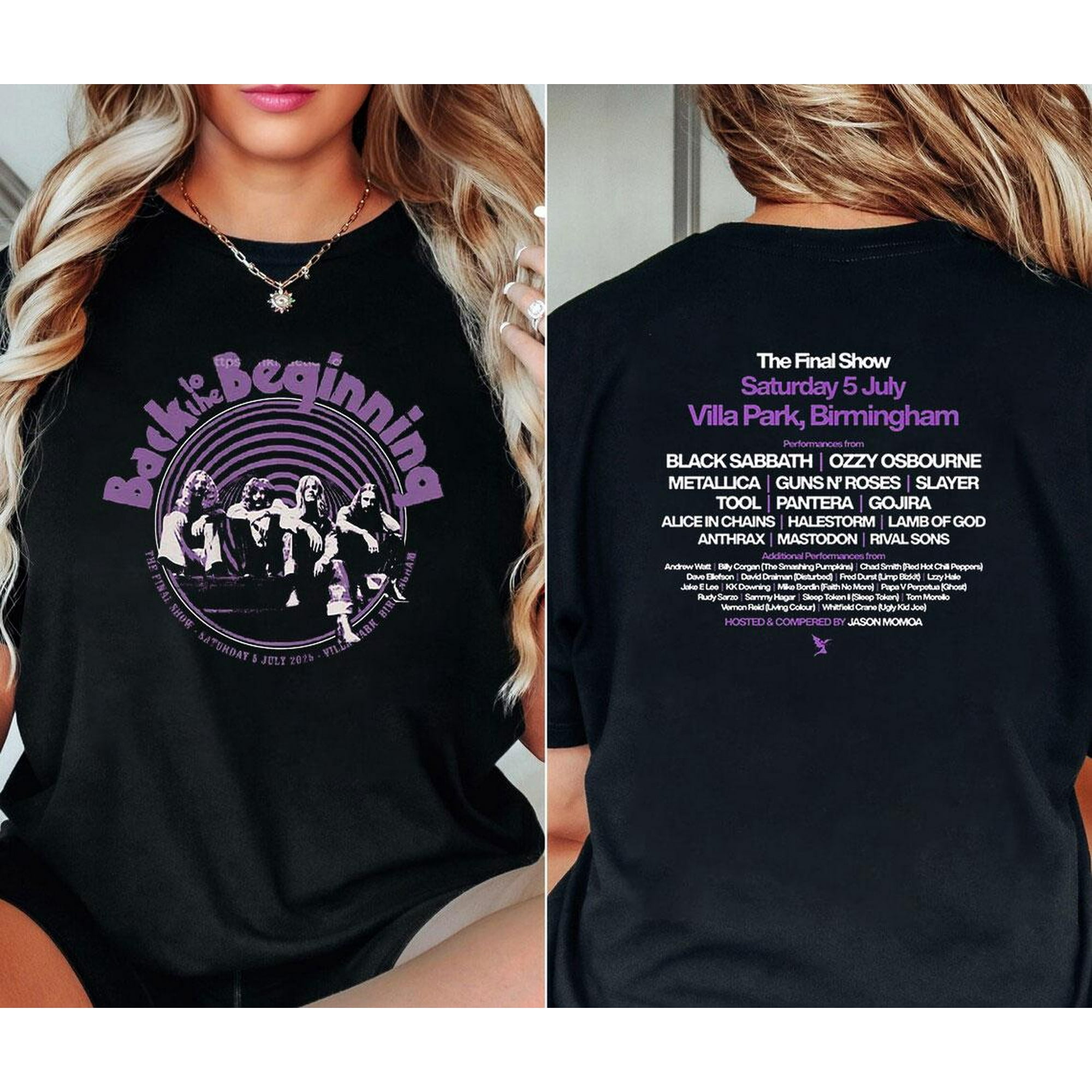 Black Sabbbth Back To The Beginning 2025 Black Shirt, Vintage Sabbath Tee Heavy Sound Tribute ...